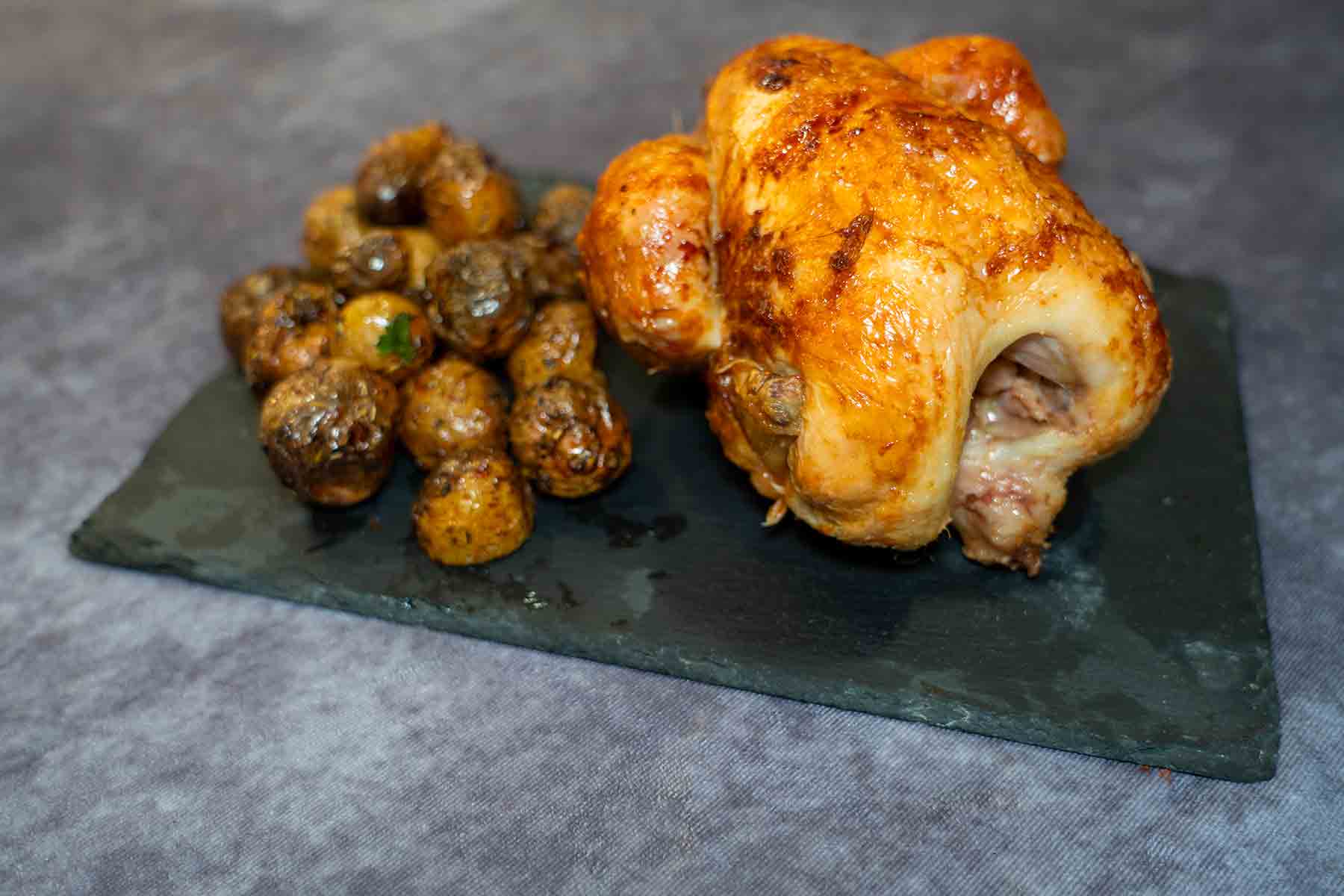 Poulet rôti et pommes de terre | Boucherie Levy 17